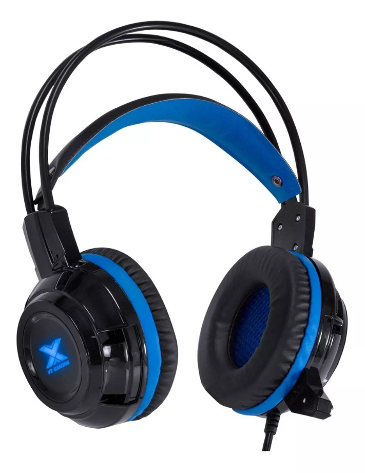Headset gamer vx pea taranis v2 vinik | preto e azul